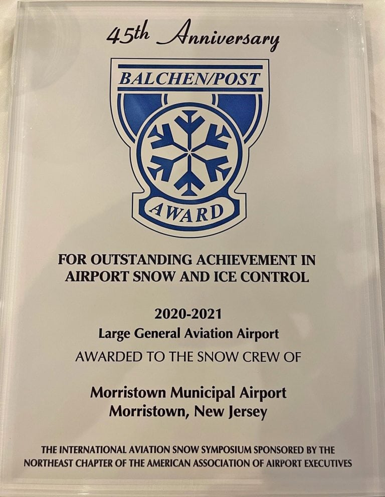 MMU Wins 2020/2021 Balchen Post Award – MMU | Morristown Airport New ...